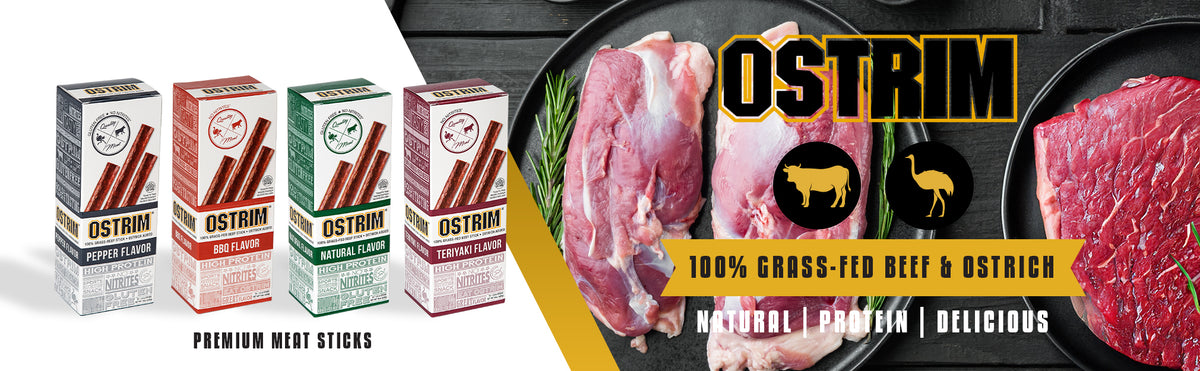 Beef & Ostrich Sticks - Ostrim