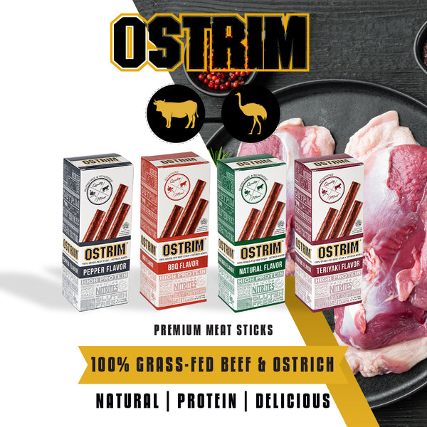 Beef & Ostrich Sticks – Ostrim
