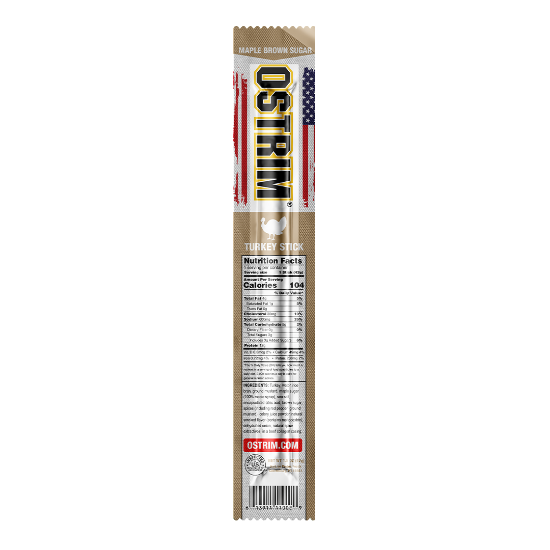Maple Brown Sugar Turkey Snack Sticks – Ostrim